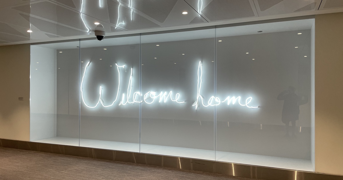 New work by Nelly Agassi is installed at Terminal 5, O'Hare Airport ...